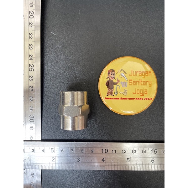 Jual Sambungan Kran / Nepel Kran Sok Lurus 1/2 x 1/2 / Nepel Kran Sok ...