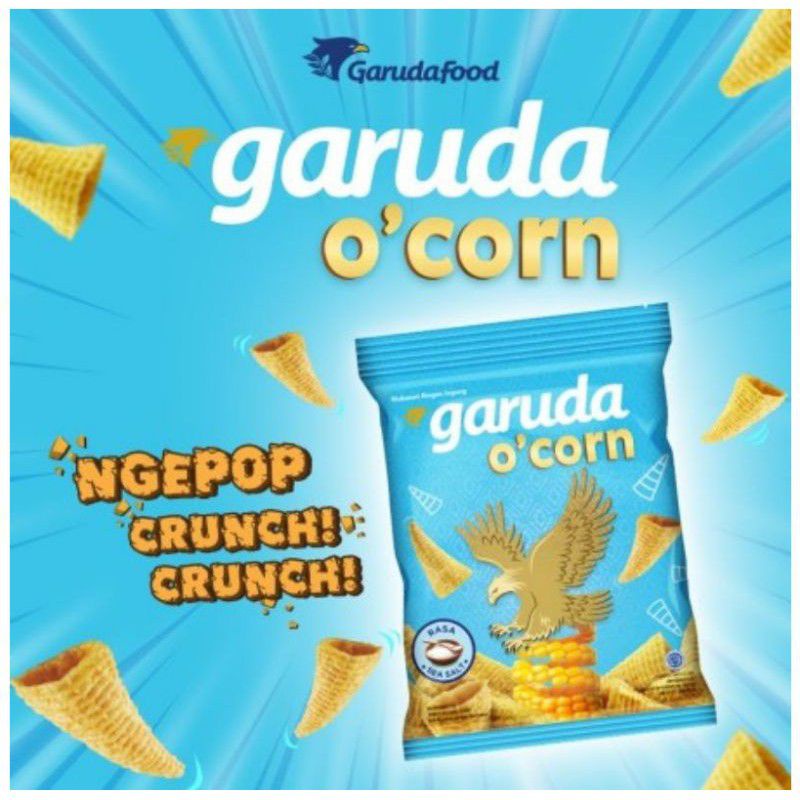 Jual 1 renceng Garuda O'CORN Rasa Sea Salt 10x21g | Shopee Indonesia