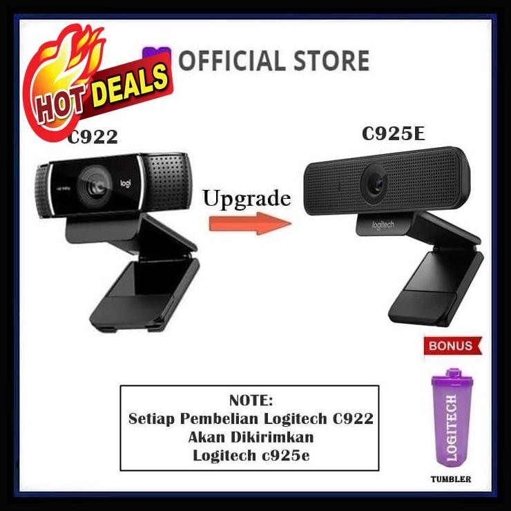 Jual Logitech C922 Pro Stream Webcam Background Replacement + Tripod ...