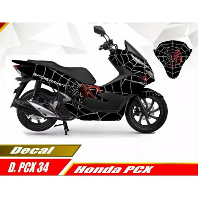 Jual Decal full body honda PCX variasi Black spider | Shopee Indonesia