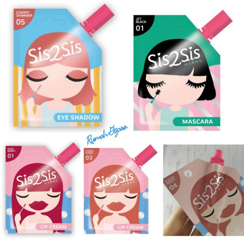 Jual Sis2Sis Eye Shadow Mascara LIP CREAM 2 ML SIS2SIS 2ML | Shopee ...