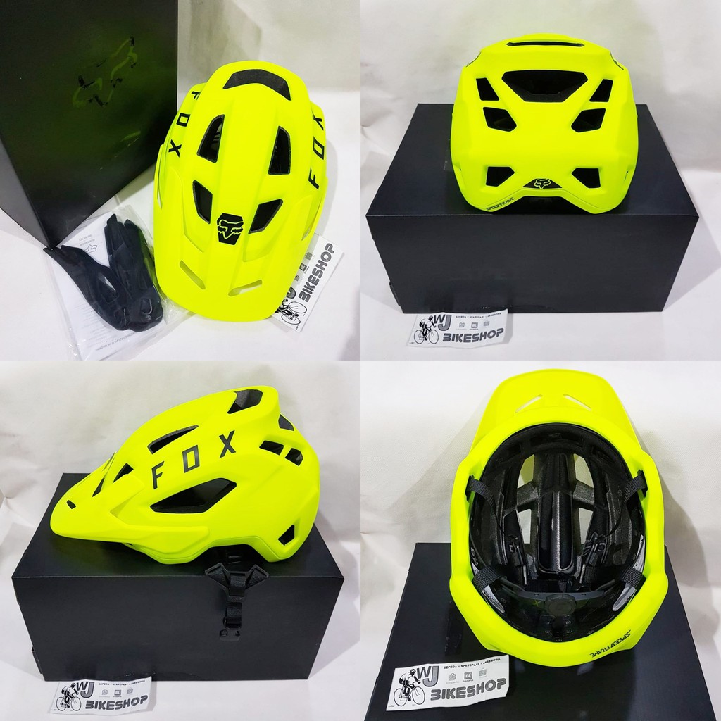 Jual HELM SEPEDA MTB FOX SPEED FRAME NEON YELLOW ORIGINAL QUALITY ...