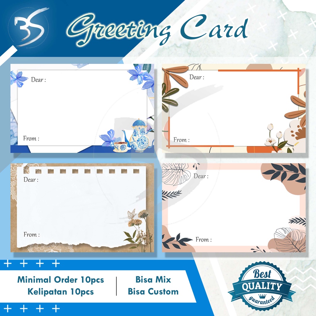 Jual GREETING CARD MODEL FRAME POLOS | KARTU UCAPAN | GIFT CARD | KARTU ...