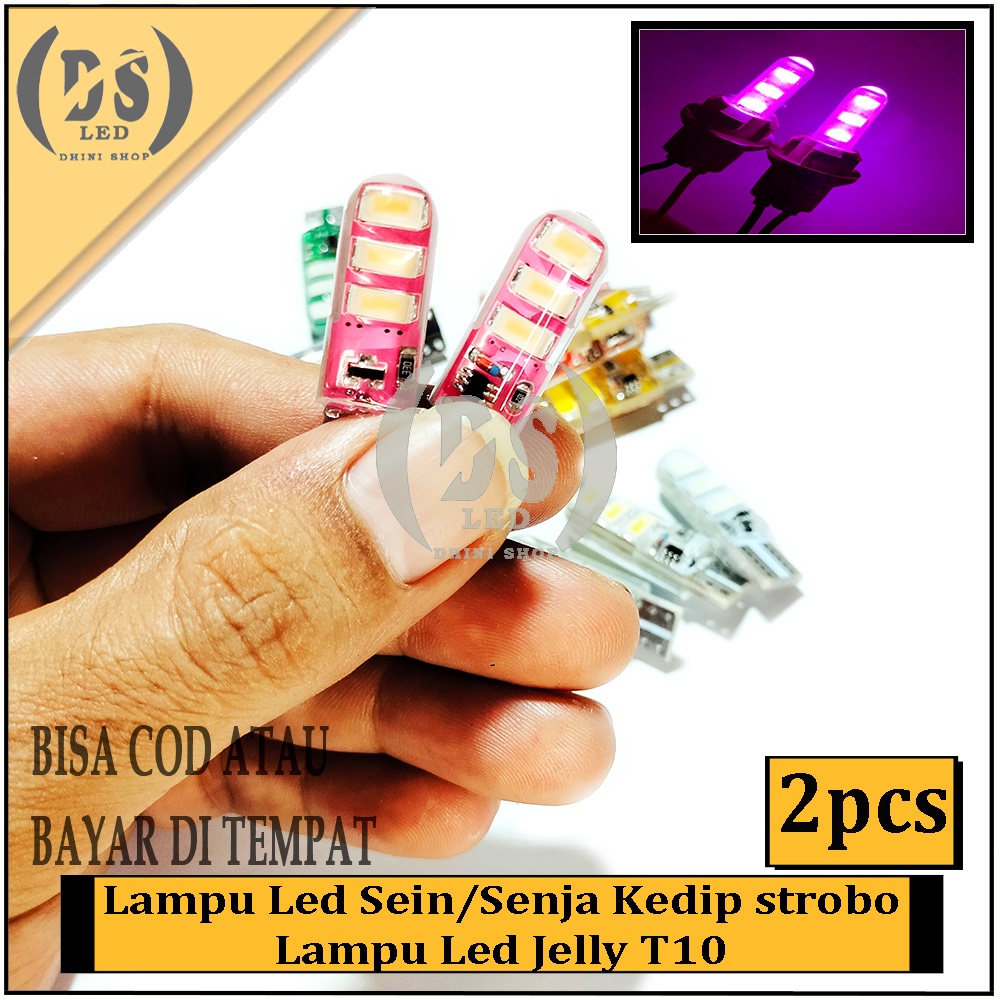 Jual Lampu LED Senja Kedip Pink / Lampu LED Sein PINK Jelly Kedip ...