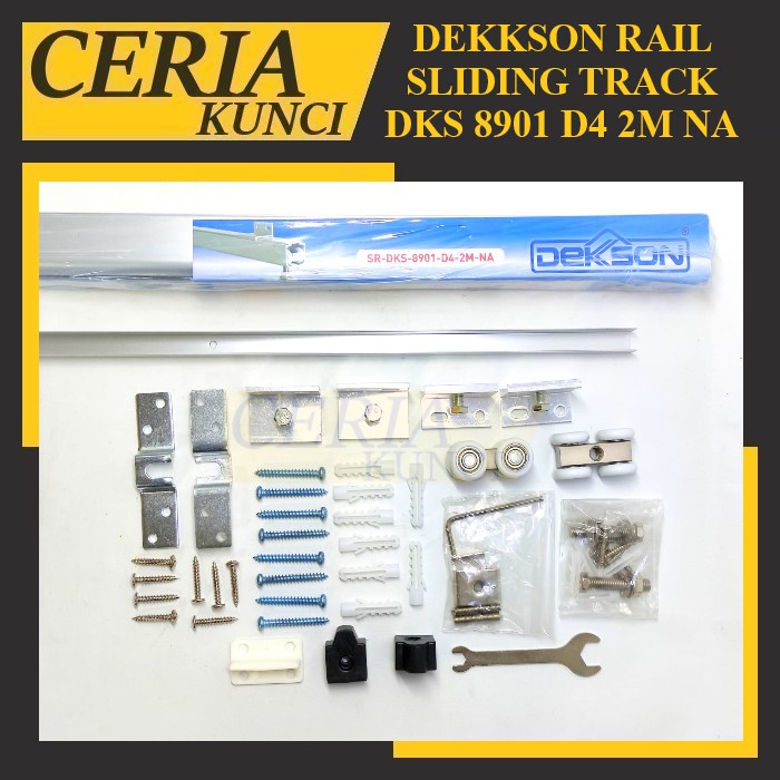 Jual Rel Sliding Dekkson Pintu Kayu Aluminium Besi 200 Cm D4 Sliding ...