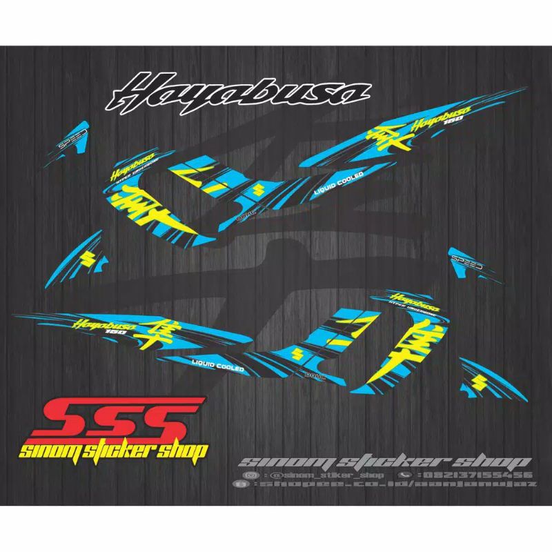 Jual Stiker Striping Decal Variasi Satria FU Barong Hayabusa V2 ...