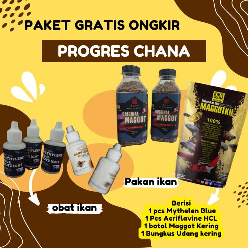 Jual PAKET PERAWATAN IKAN CHANA PROGRES MARU YS YELLOW SENYARUM RED ...