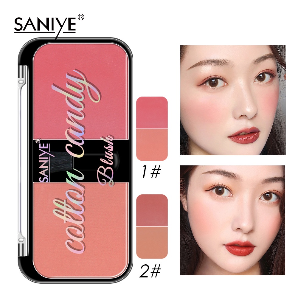Jual SANIYE E0226 2 IN 1 BLUSHER CHEEK BLUSHED MATTE WATERPROOF | Shopee Indonesia