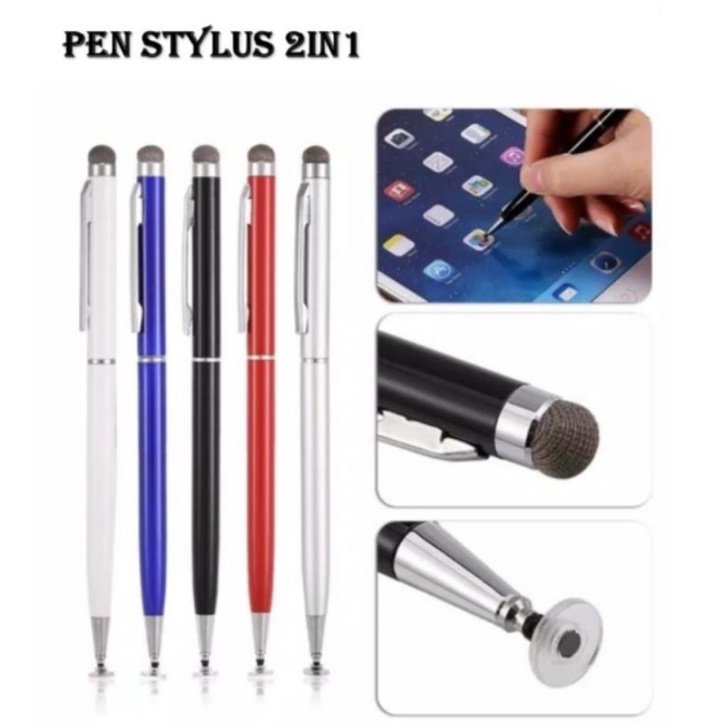 Jual Pen Stylus 2in1 (Ballpoint) / Stylus Pen 2 in 1 + Ballpoint ...