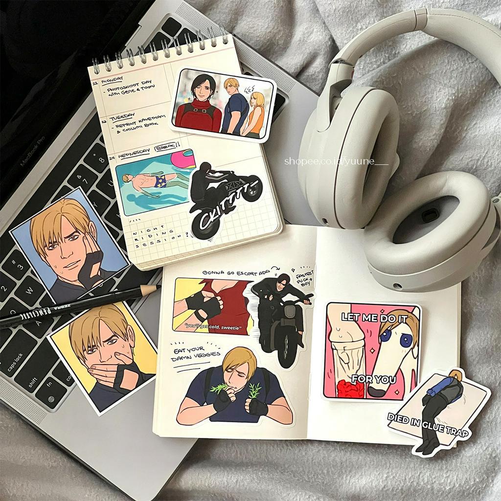 Jual RESIDENT EVIL Sticker Set Leon & Ada Wong by Yuune | Shopee Indonesia
