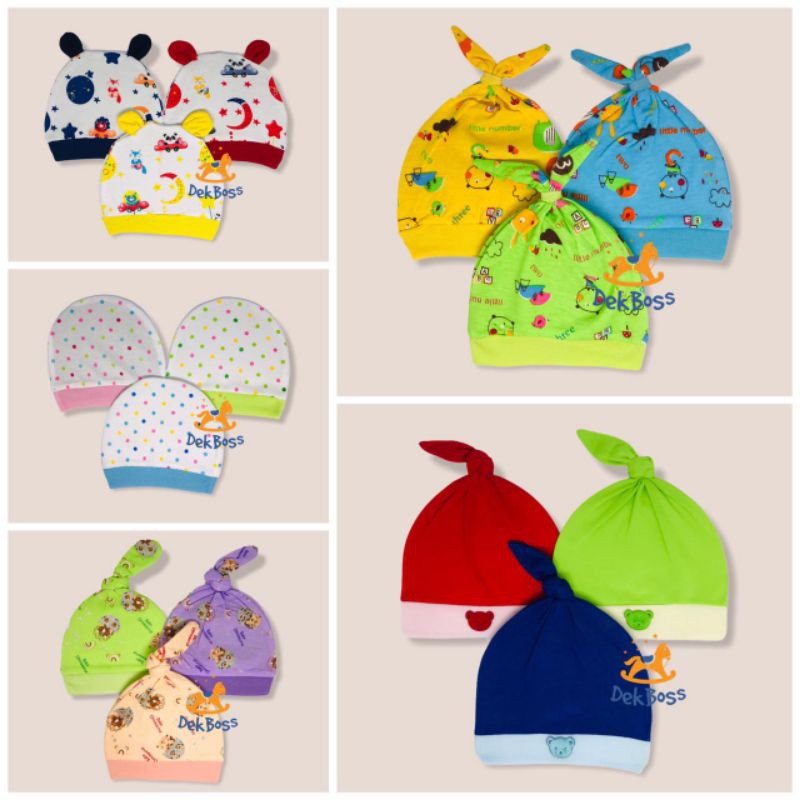 Jual Topi bayi perempuan dan laki laki newborn | Topi Kupluk bayi laki ...