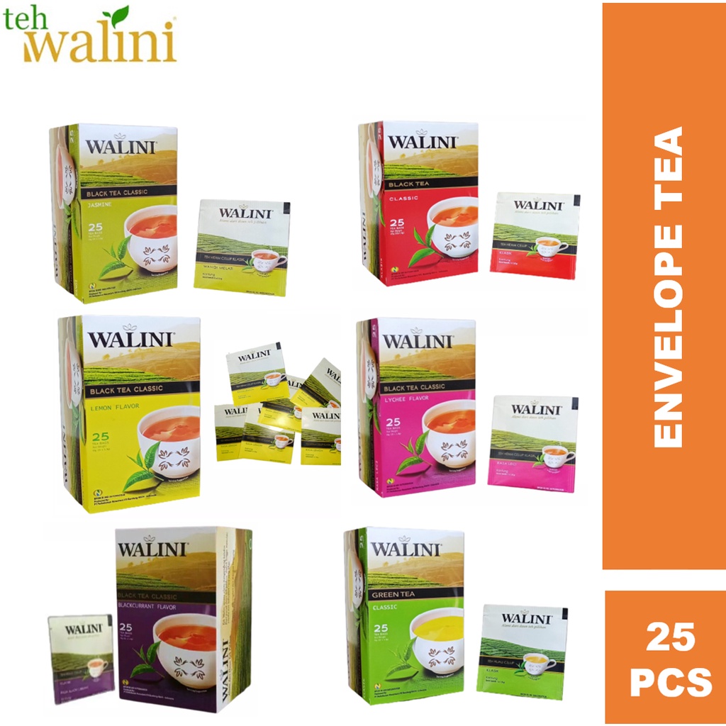 Jual Teh Walini Kemasan Amplop Varian Rasa Leci, Blackcurrant, Lemon ...