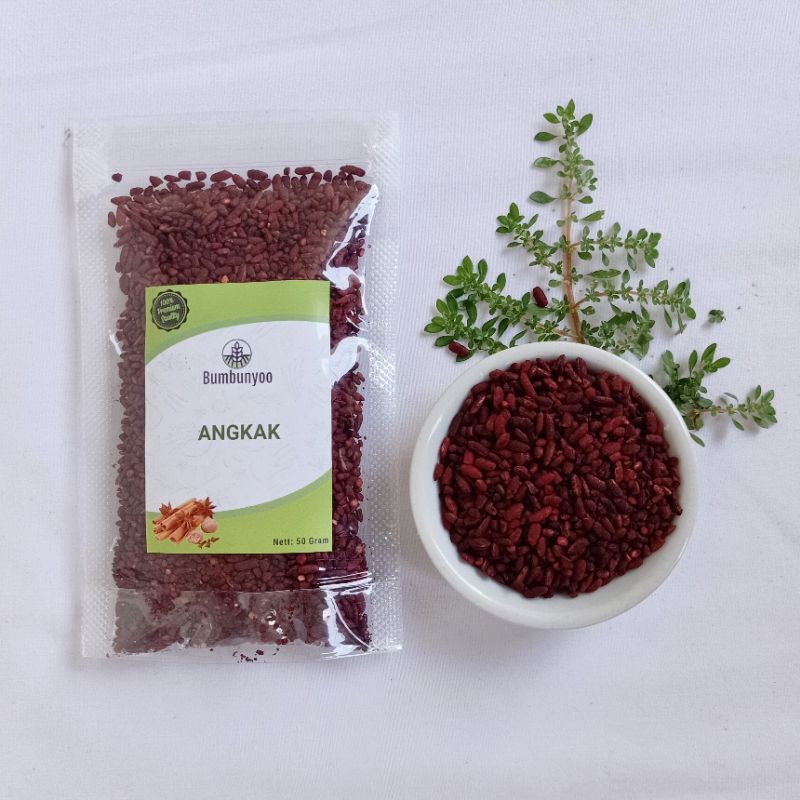 Jual Angkak Merah | 50 Gram & 100 Gram | Ready untuk Pengiriman Instant ...