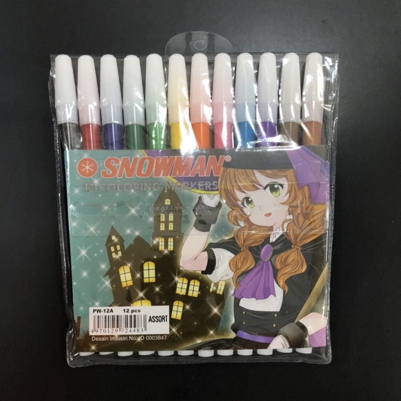 Jual SPIDOL SNOWMAN 12 WARNA | Shopee Indonesia