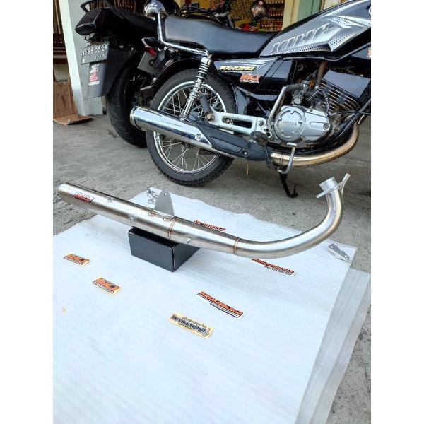Jual KNALPOT RX KING RXKING PEREDAM BKJ STAINLESS | Shopee Indonesia