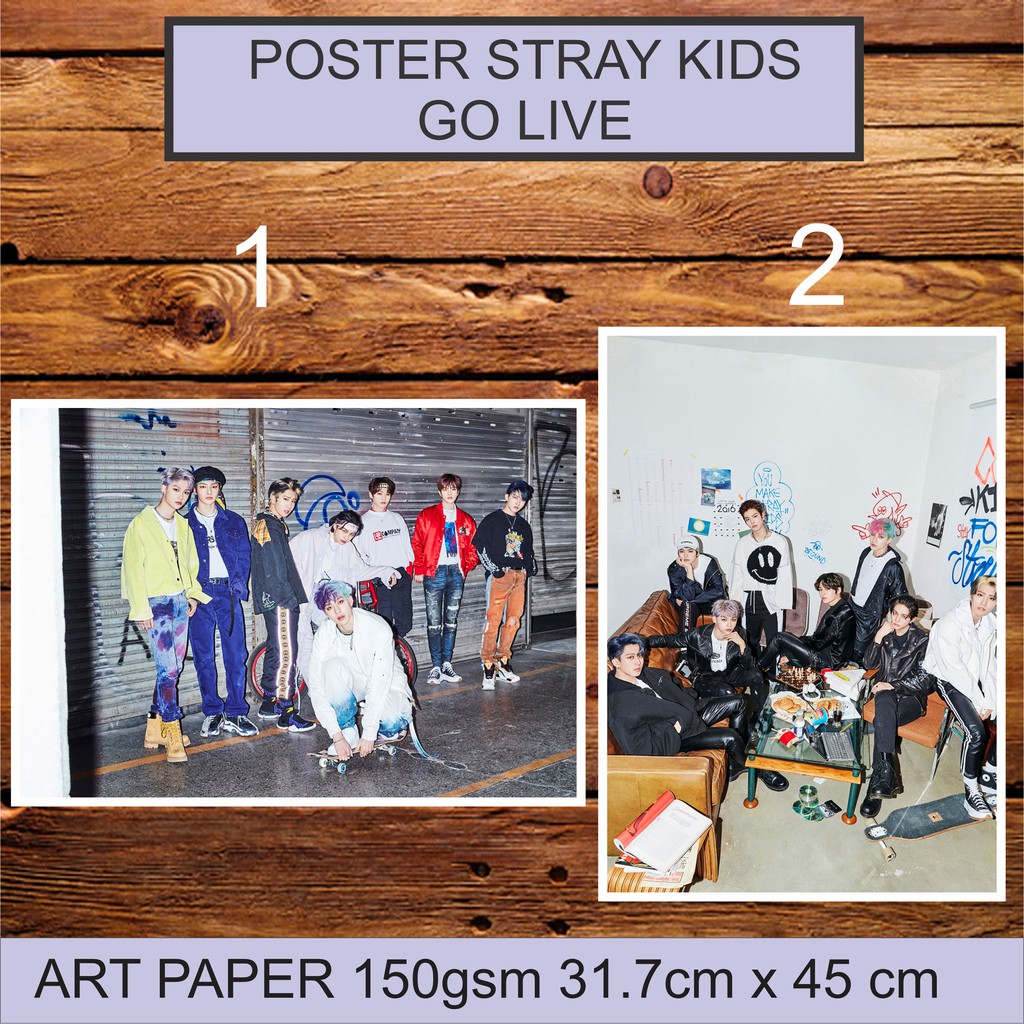Jual POSTER STRAY KIDS GO LIVE UNOFFICIAL | Shopee Indonesia