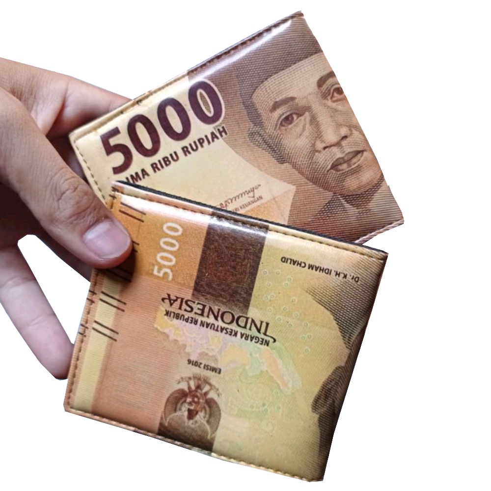 Jual 4.4 Gratis Ongkir Setiap Hari!! Dompet Pria Gambar Duit Uang ...