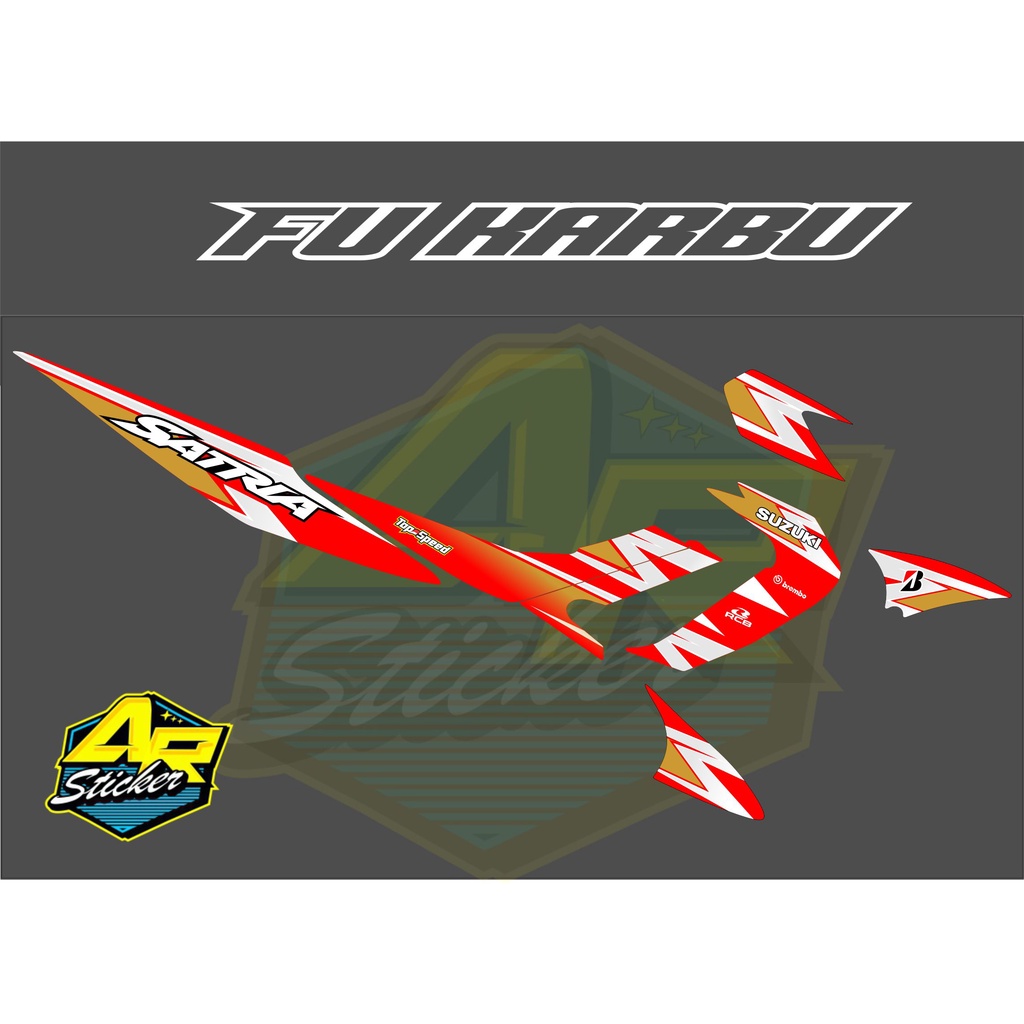 Jual Striping satria fu Barong / Striping satria Barong /Striping ...