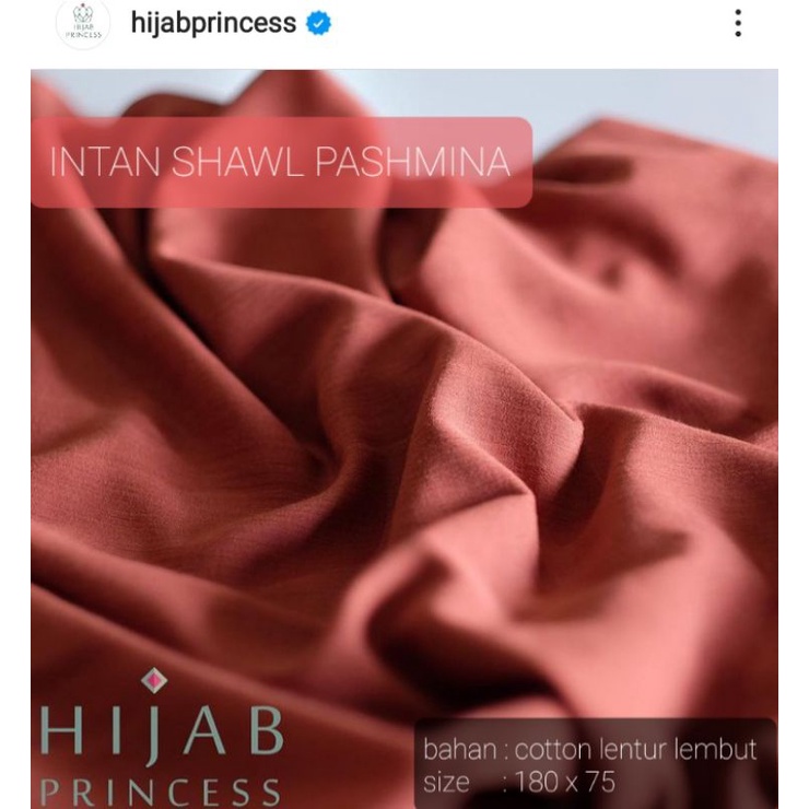 Jual Hijab Princess - Intan Shawl Pashmina (ORIGINAL) | Shopee Indonesia