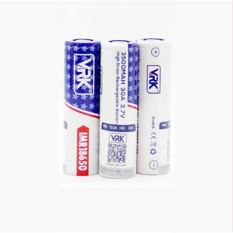 Jual Battery VRK 18650 3500mah 30A Authentic 100% | Shopee Indonesia
