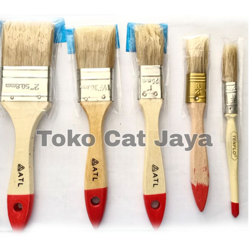 Jual Kuas Cat Ukuran 1/2, 3/4, 1, 2, 2,5, 4 inch | Shopee Indonesia