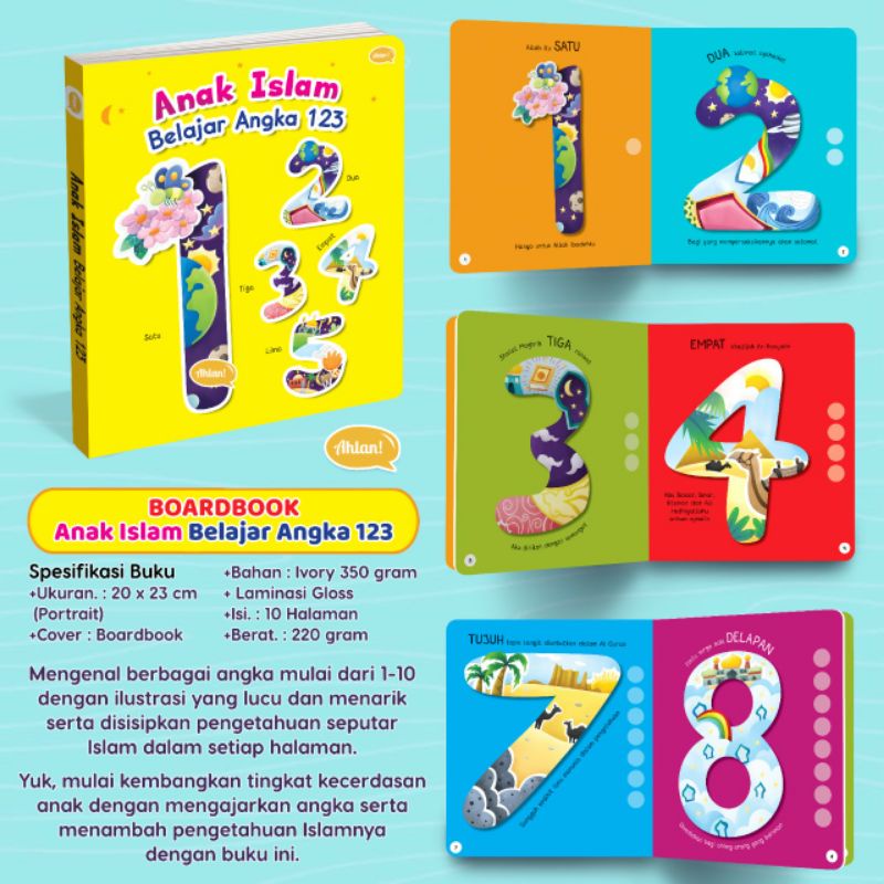 Jual Anak Islam Belajar Angka 123 (Boardbook) | Shopee Indonesia