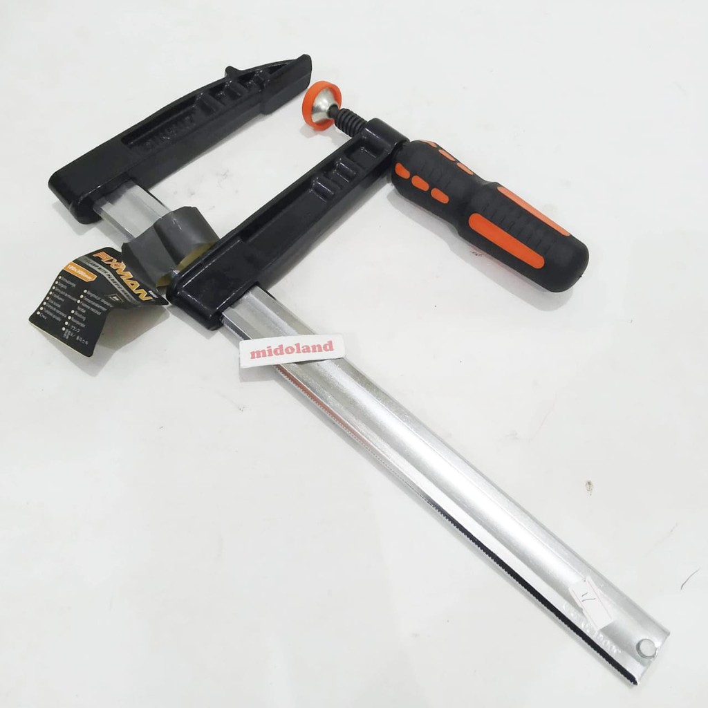 Jual Klem clamp jepit penjepit catok kayu papan bentuk F besar ...