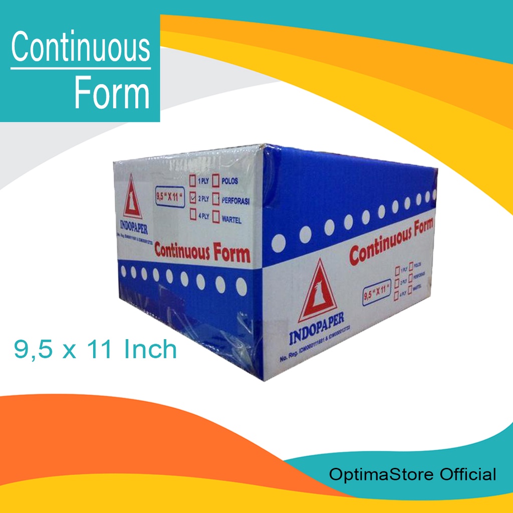 Jual Kertas Continous Form kertas komputer kertas polos perforasi 2,3,4 ...