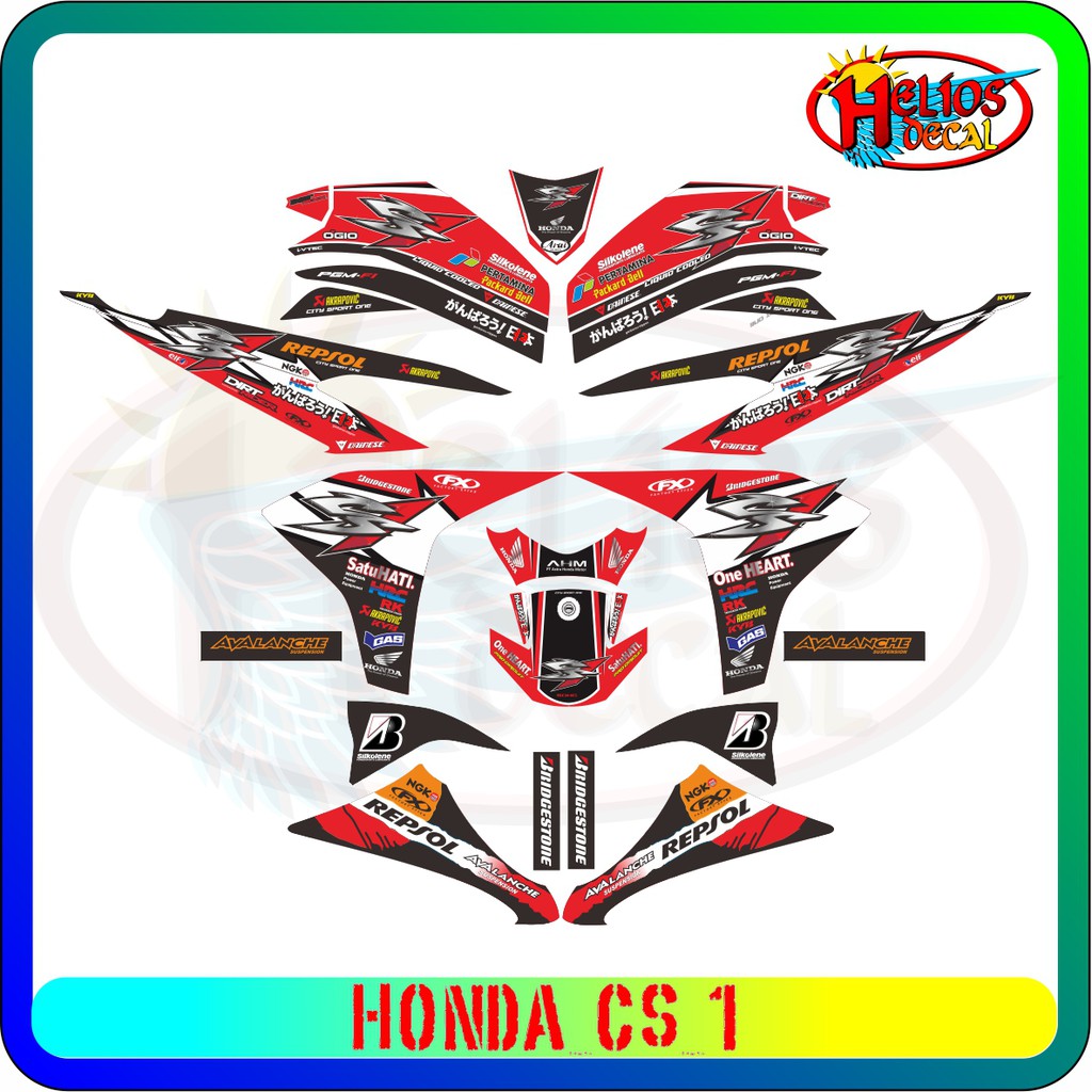 Jual STICKER DECAL MOTOR HONDA CS 1 | Shopee Indonesia