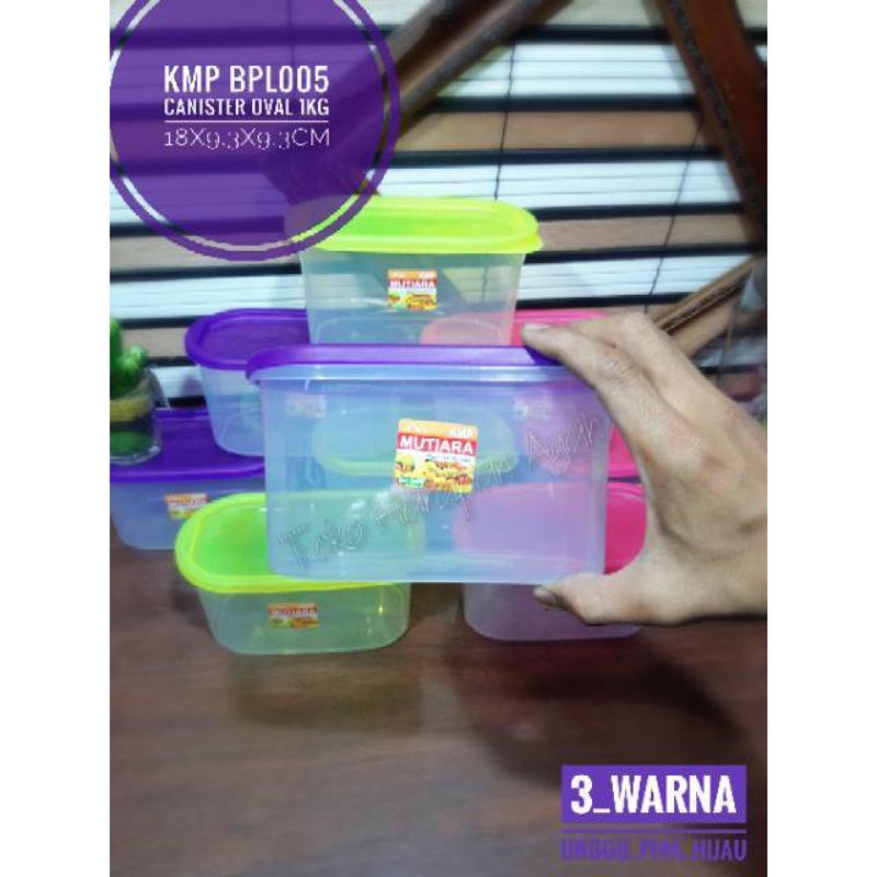 Jual Toples Oval Bening 900 ml Toples Kotak Sealware 900ml Tempat ...