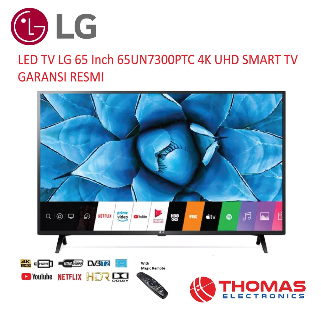 Jual LED TV LG 65 Inch 65UN7300PTC 65 UN 7300 PTC 4K UHD SMART TV GARANSI RESMI | Shopee Indonesia