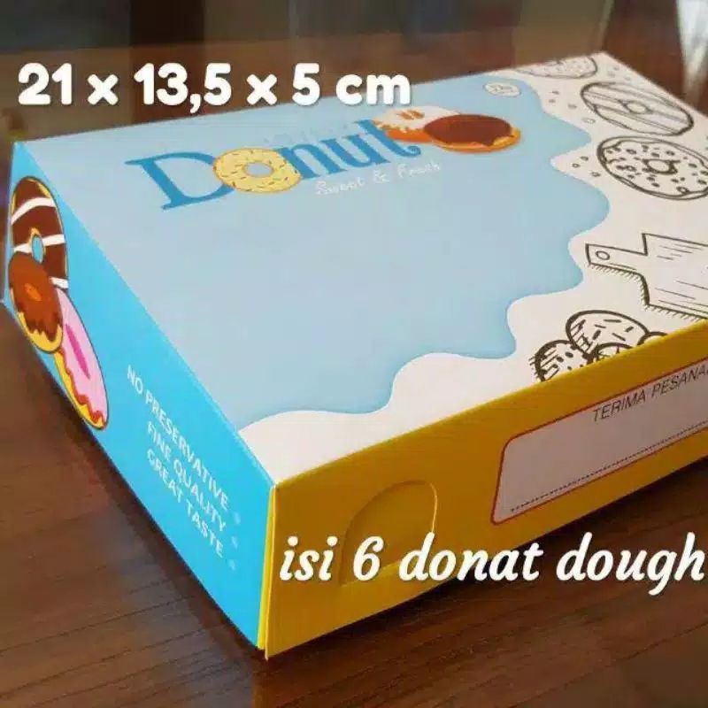 Jual DUS DONAT 10 LEMBAR TANGGUNG ISI 6 DONAT | Shopee Indonesia