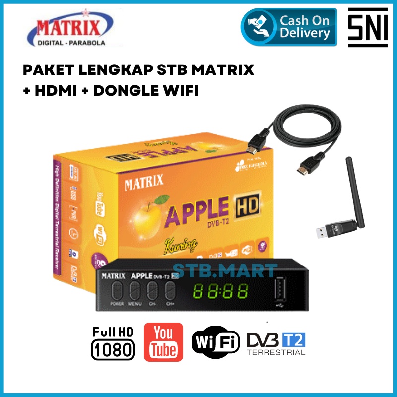 Jual Set Top Box TV Digital Matrix Kuning / STB Matrix Kuning | Shopee ...