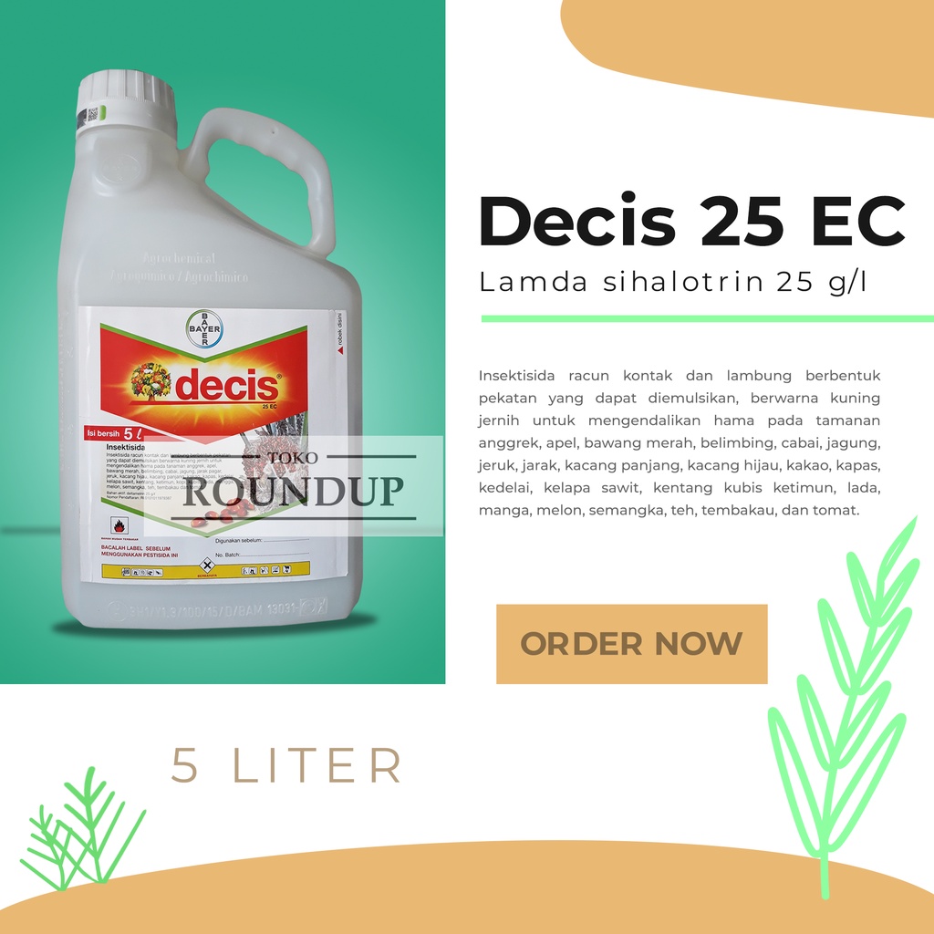 Jual Decis 25 EC 5 Liter I Insektisida/Pembasmi Hama Serangga | Shopee ...