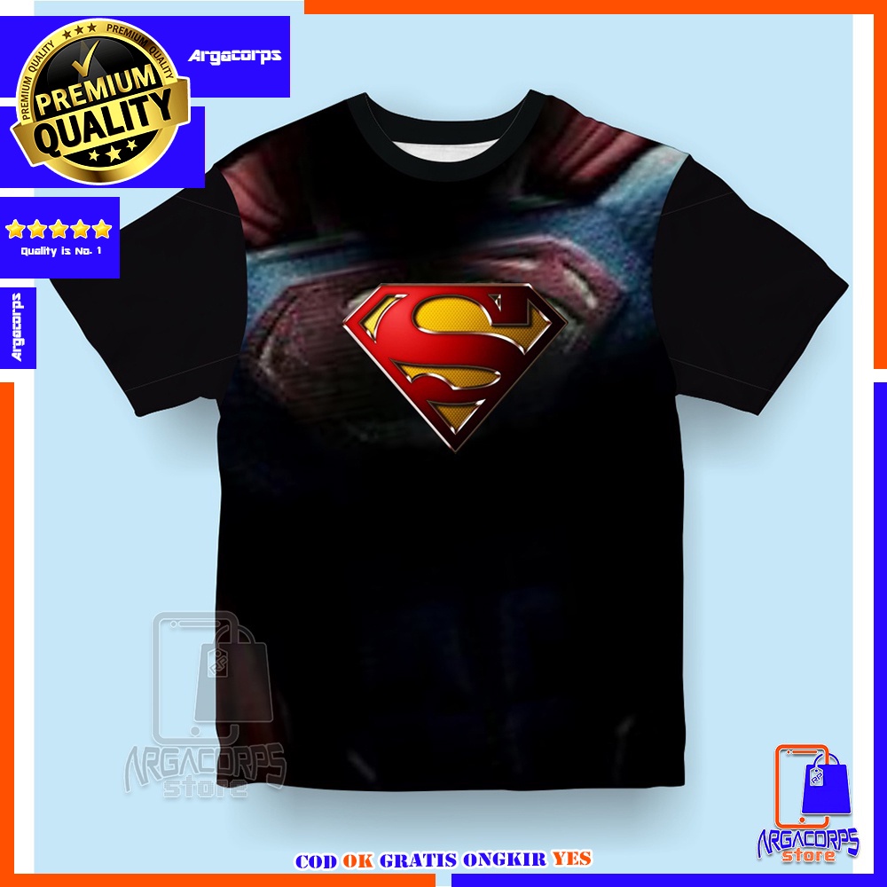 Jual Kaos Anak 3D Baju Anak Superman Logo Baju Distro - Argacorps Store ...