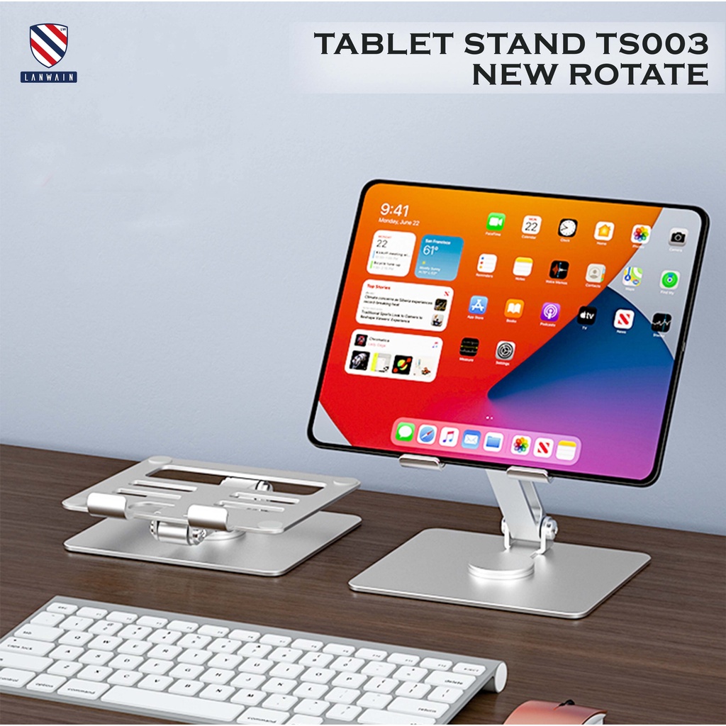 Jual Lanwain Tablet Stand Holder Desktop POS Meja Kasir Aluminium LW ...