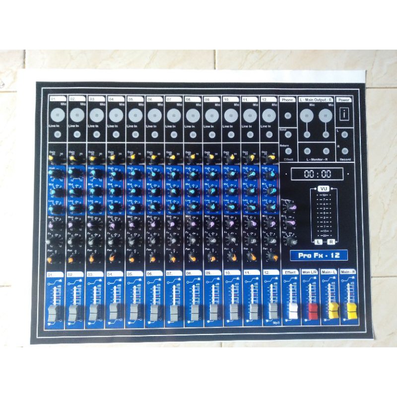 Jual Stiker mixer 12ch | Shopee Indonesia