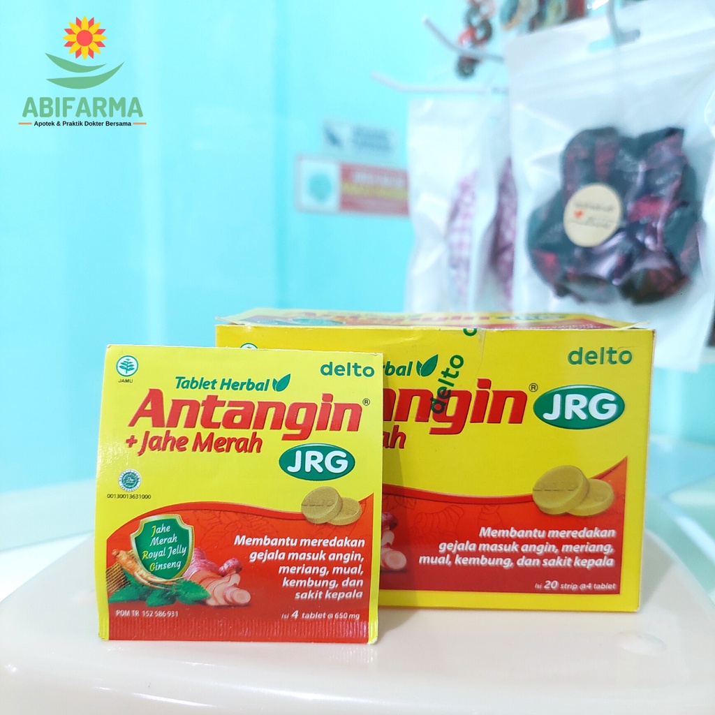 Jual Antangin JRG+Madu Strip 4 Tablet - Untuk Mengatasi Masuk Angin ...