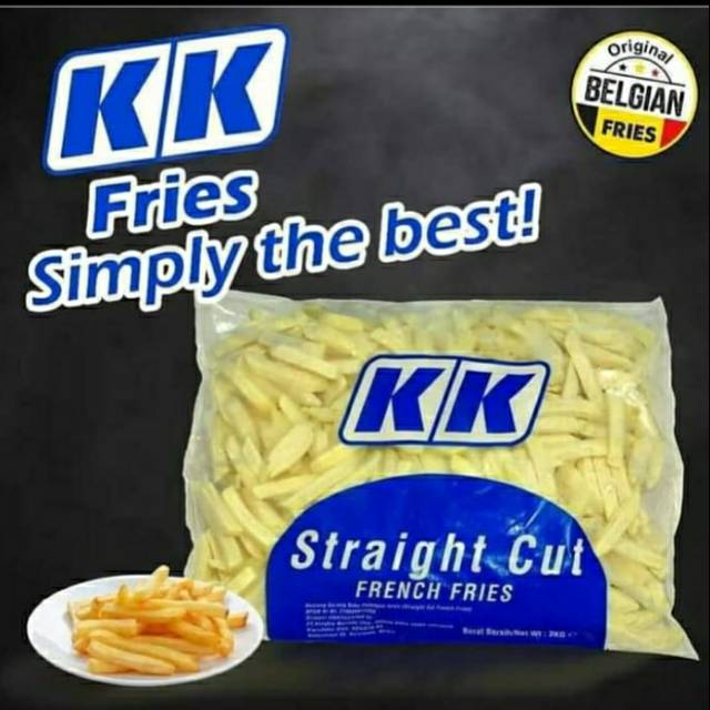 Jual Kentang Goreng KK Straight Cut Berat 1 Kg | Shopee Indonesia