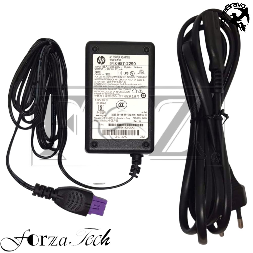 Jual Adaptor Printer 30V 333MA Purple For HP Deskjet 3000 Printer J310A ...