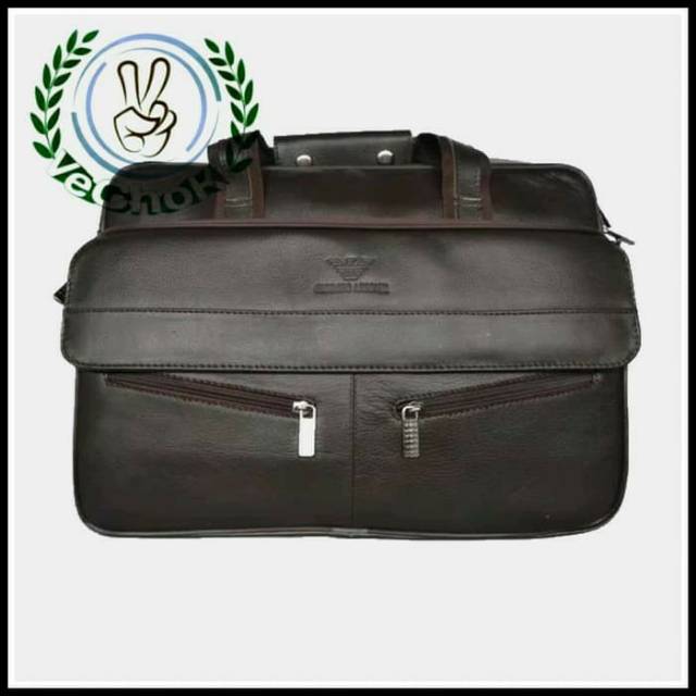 Jual Tas Selempang Jinjing Kerja Kantor Lantop Map Pria Kulit Sapi Asli ...