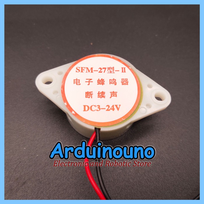 Jual Piezo electric active buzzer 3-24v electronic piezo SFM-27 suara putus | Shopee Indonesia