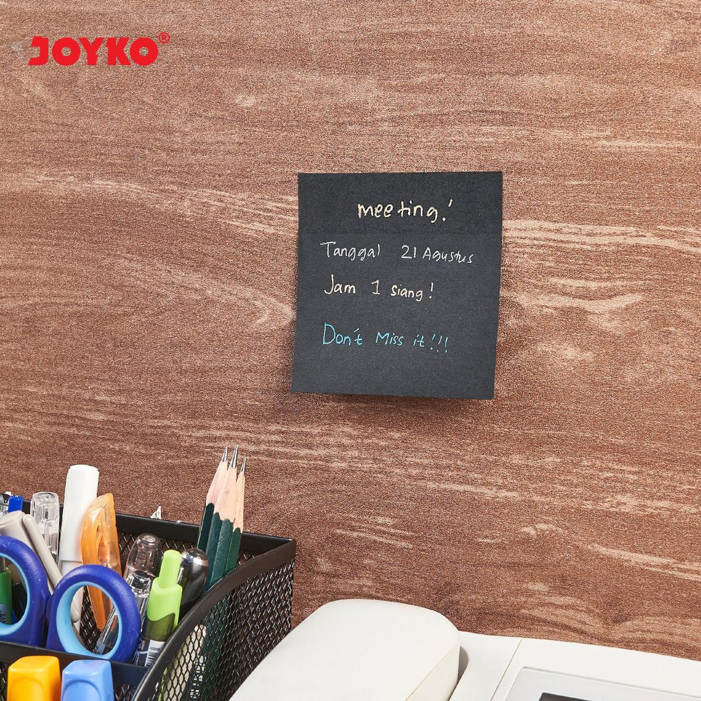 Jual JOYKO Memo Stick Penanda Sticky Notes Black Paper Mms-21 Kertas ...