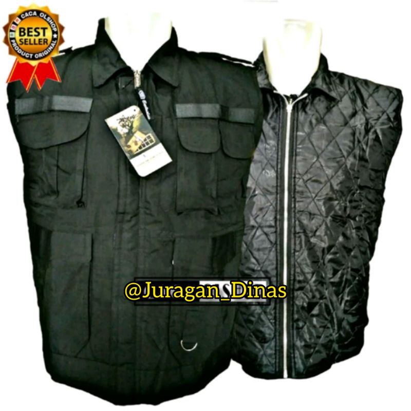 Jual Jaket Rompi Hitam Ripstok Lapangan Bolak balik Tactical AR ...