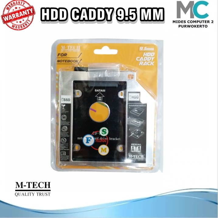 Jual HDD CADDY 9.5 MM M-TECH | Shopee Indonesia