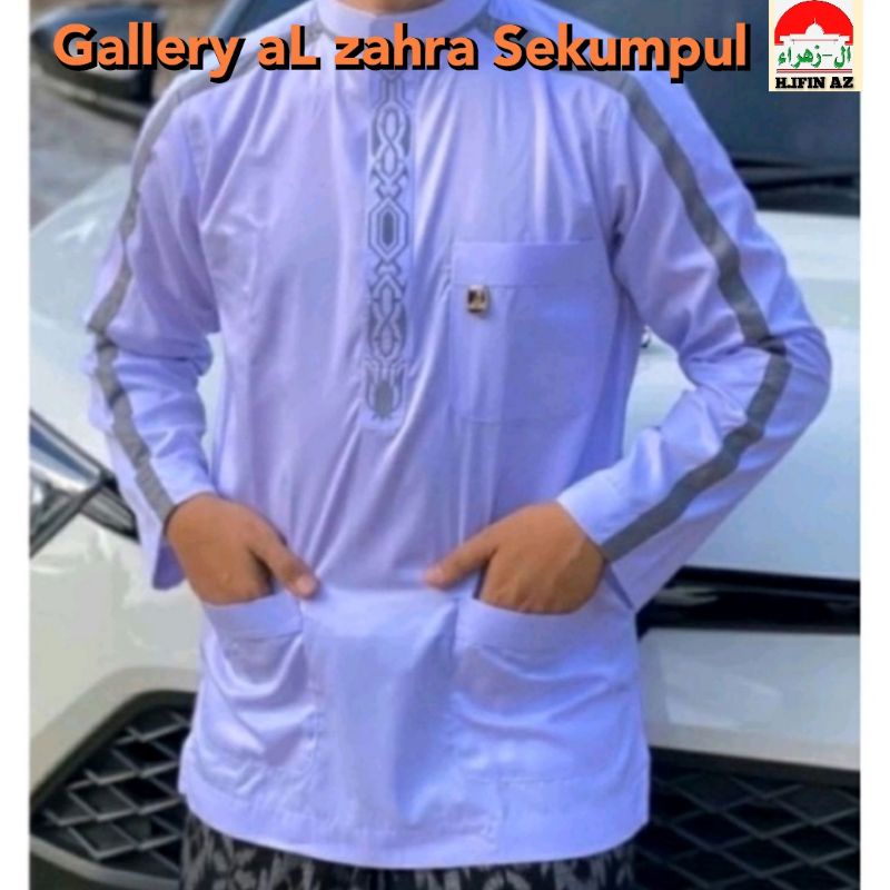 Jual BAJU KOKO SAUDI AR_RIZKY AR RASYID LIST BORDIR busana muslim pria ...