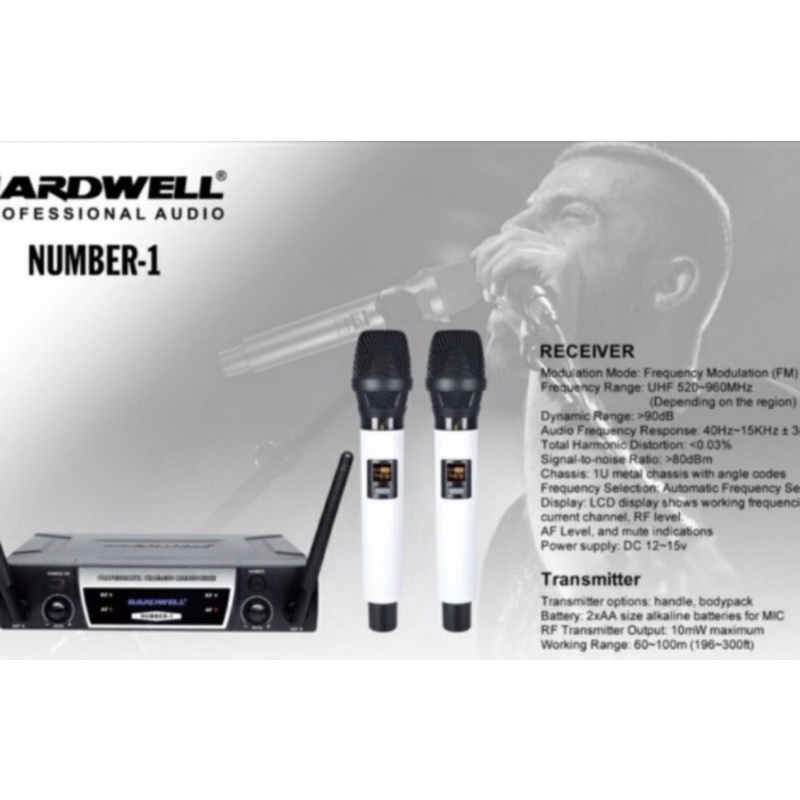 Jual Mic Wireless Hardwell Number-1 Dual Handle Original Microphone ...