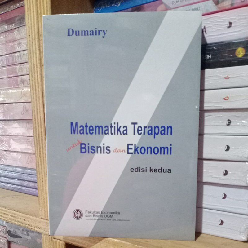 Jual Buku Matematika Terapan Untuk Bisnis Dan Ekonomi By Dumairy