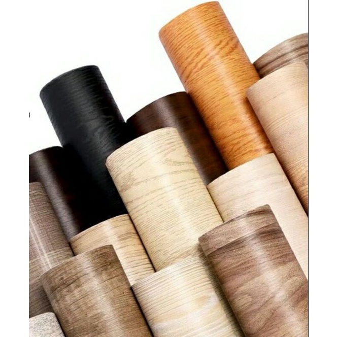 Jual Stiker / Sticker Motif Kayu - Dengan Serat - Lebar 45cm (45cm x ...