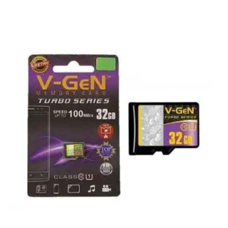 Jual Memory Card V-Gen 8GB/16GB/32GB/64GB Class 10 Turbo (Micro SD ...